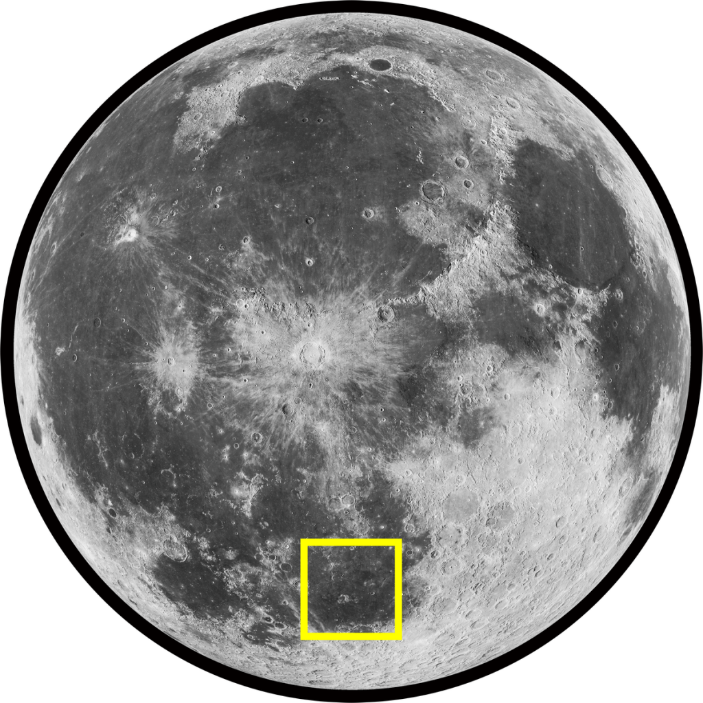 Sea of Clouds (Mare Nubium) | Buy Moon Real Estate | The Lunar Registry